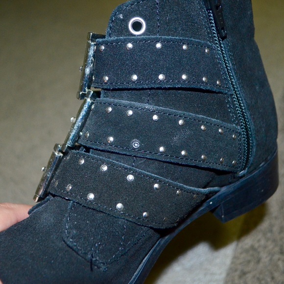 Topshop | Shoes | Nwt Topshop Krown Black Studded Suede Bootie | Poshmark